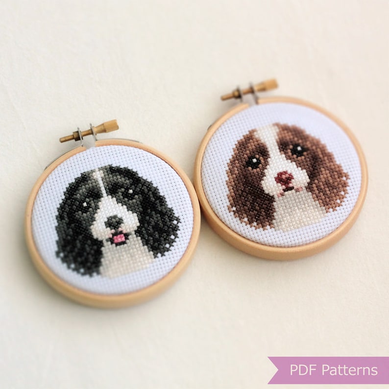 English Springer Spaniel Cross Stitch Pattern PDF Bundle - English ...