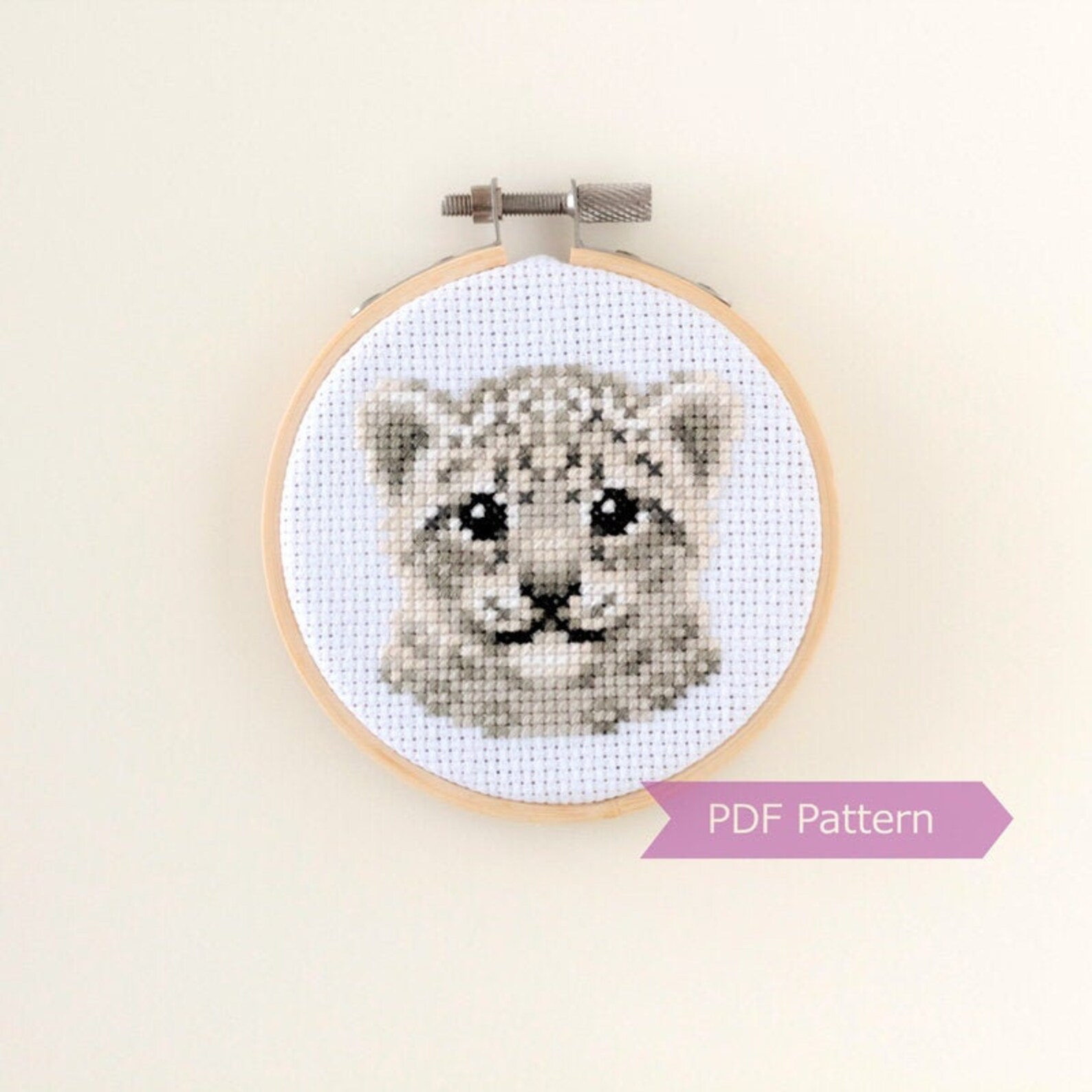 Snow Leopard Cross Stitch Pattern PDF Bundle Snow Leopard - Etsy