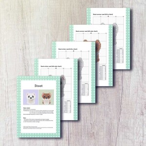 Stoat Cross Stitch Pattern PDF Bundle - Stoat/weasel Winter and Summer ...
