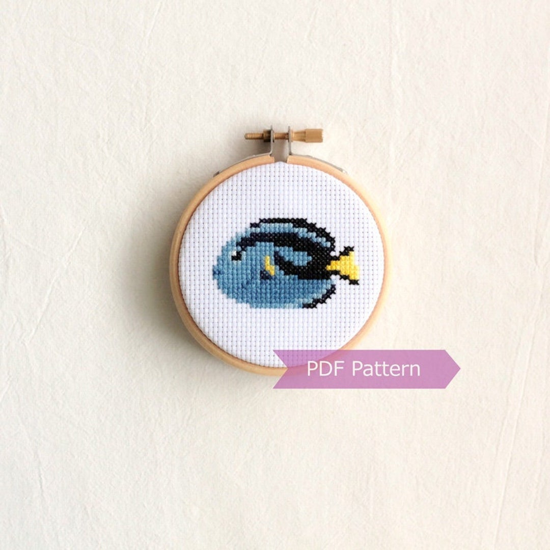 Blue Tang Cross Stitch Pattern PDF Bundle Blue Tang - Etsy