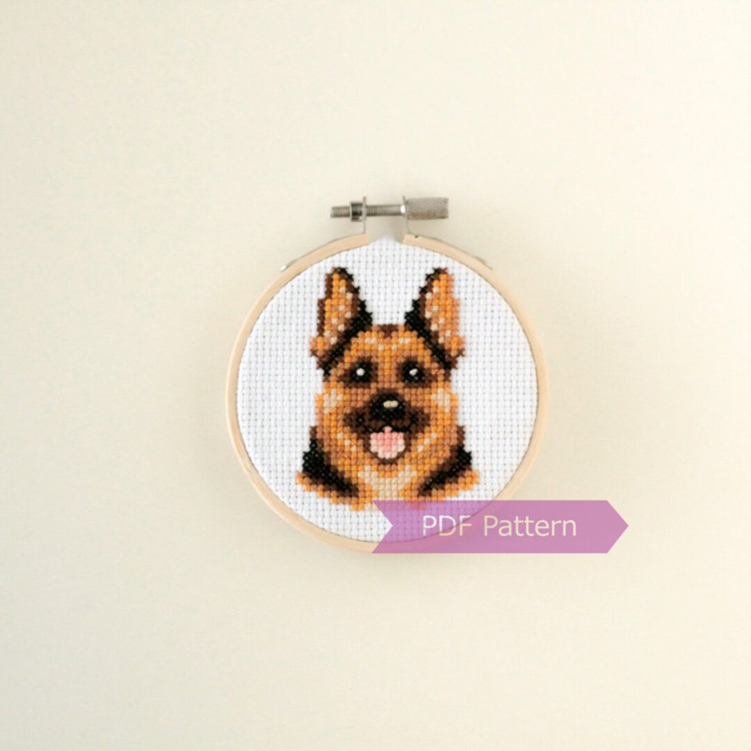 German Shepherd Cross Stitch Pattern PDF German Shepherd - Etsy