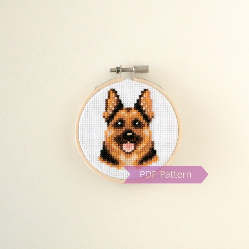 German Shepherd Cross Stitch Pattern PDF German Shepherd | Etsy