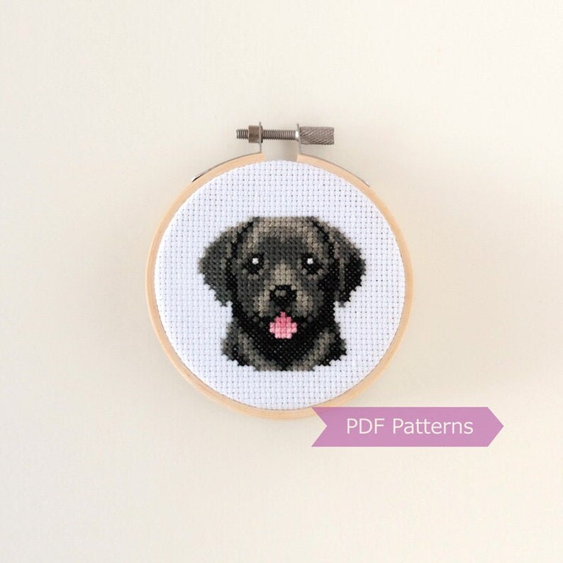 Black Labrador Cross Stitch Pattern PDF Bundle Black Lab - Etsy