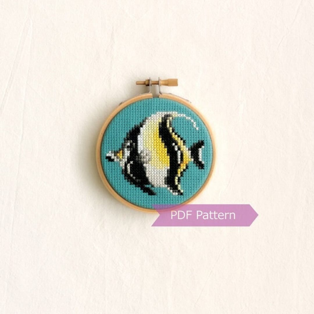Moorish Idol Cross Stitch Pattern PDF Bundle - Moorish Idol Embroidery ...