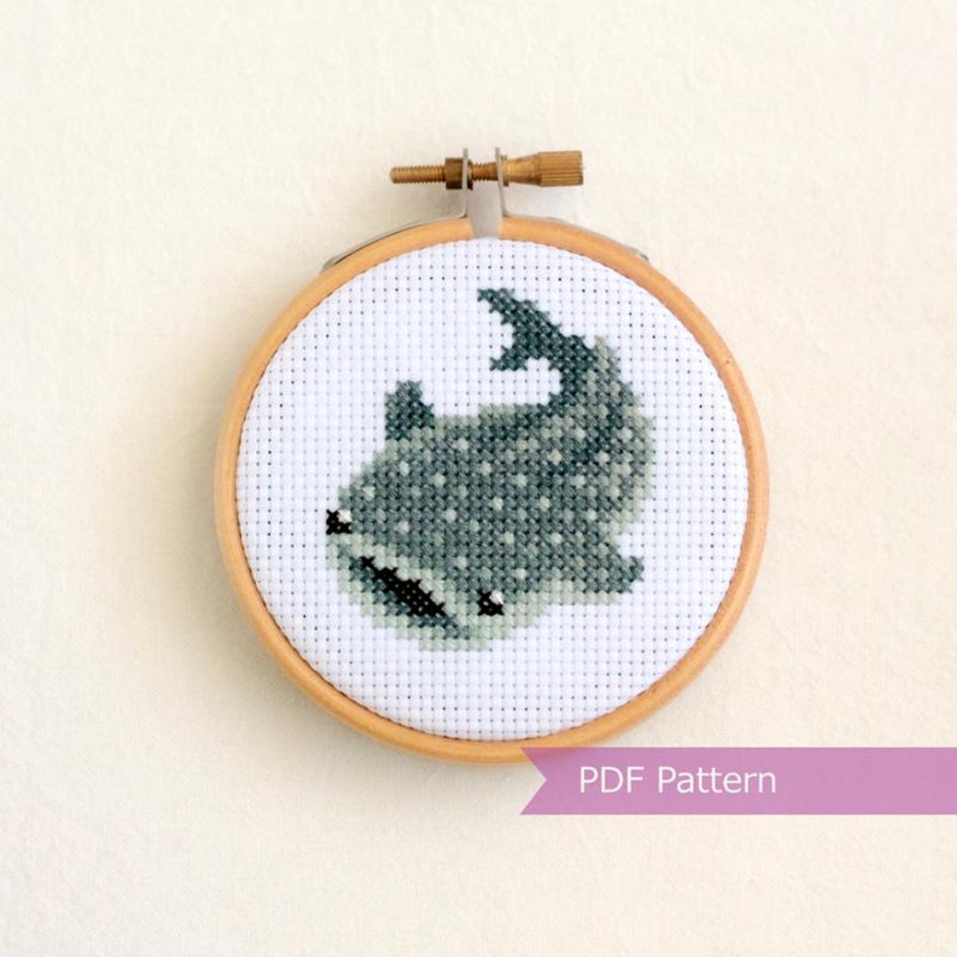 Whale Shark Cross Stitch Pattern PDF - Whale Shark Embroidery - Instant ...