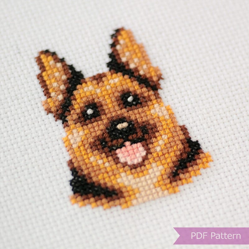 German Shepherd Cross Stitch Pattern PDF German Shepherd | Etsy
