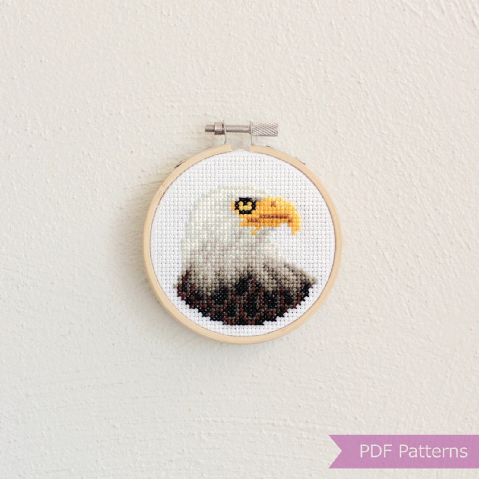 Bald Eagle Cross Stitch Pattern PDF - Bald Eagle Embroidery - Instant ...