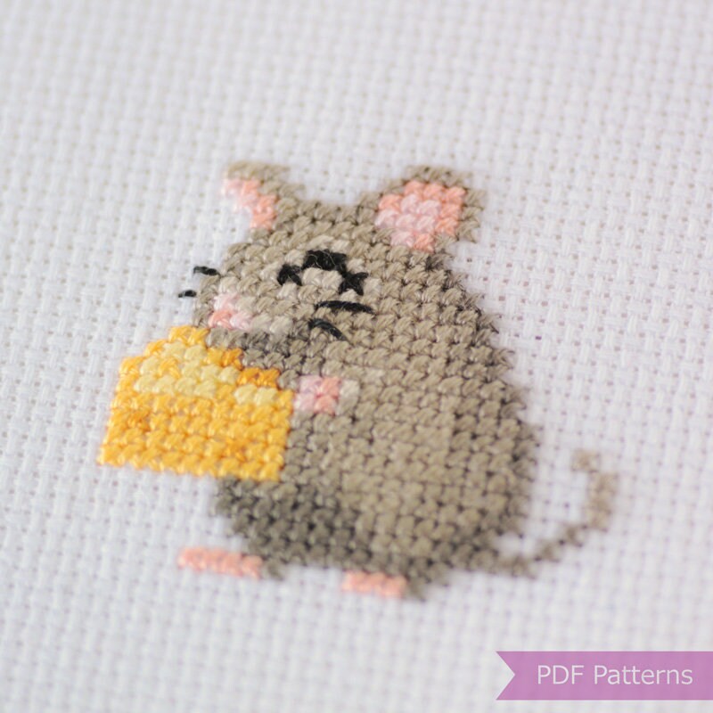 Mouse Cross Stitch PDF Bundle 3 Varieties mouse Mouse | Etsy
