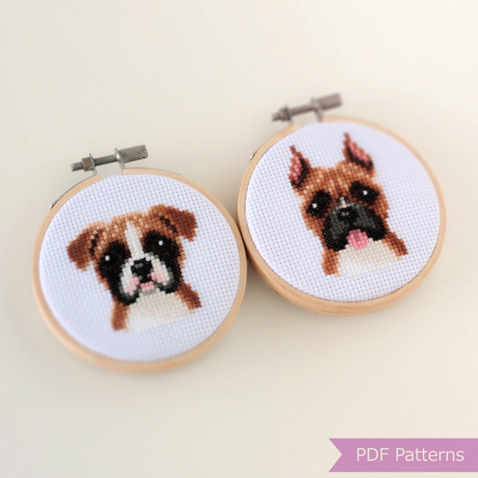 Boxer Cross Stitch Pattern PDF Bundle - Boxer Embroidery - Instant ...