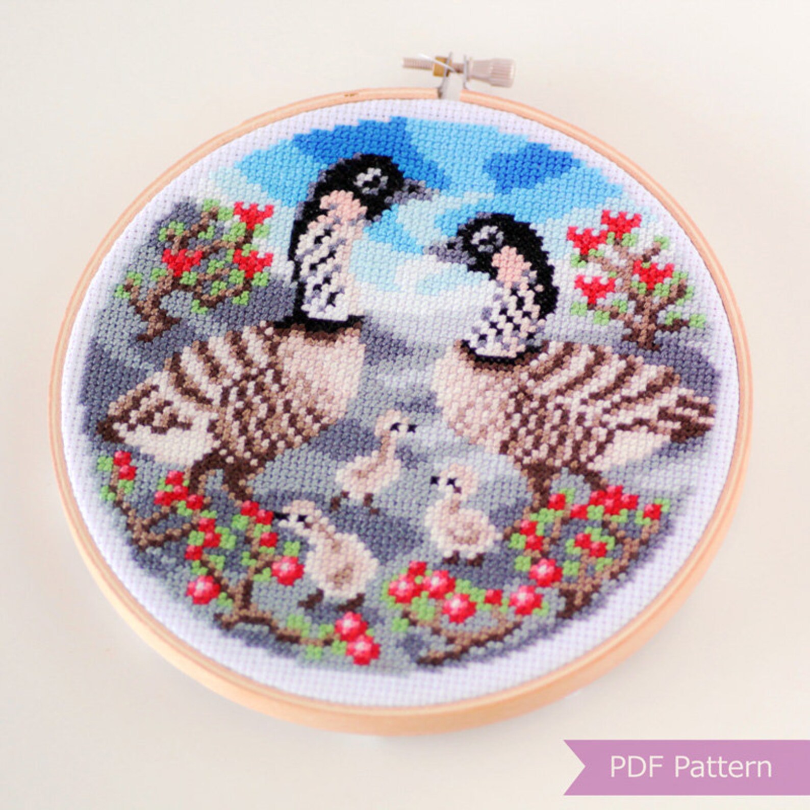 Hawaiian Goose nene Cross Stitch Pattern PDF Nene - Etsy