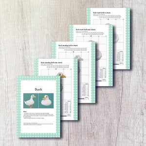 Duck Cross Stitch Pattern PDF Bundle - Call Duck Embroidery Patterns ...