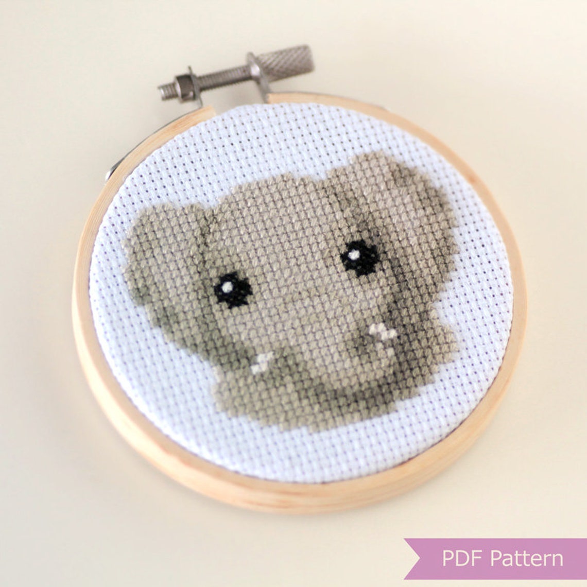 Elephant Cross Stitch Pattern PDF Baby Elephant Embroidery - Etsy