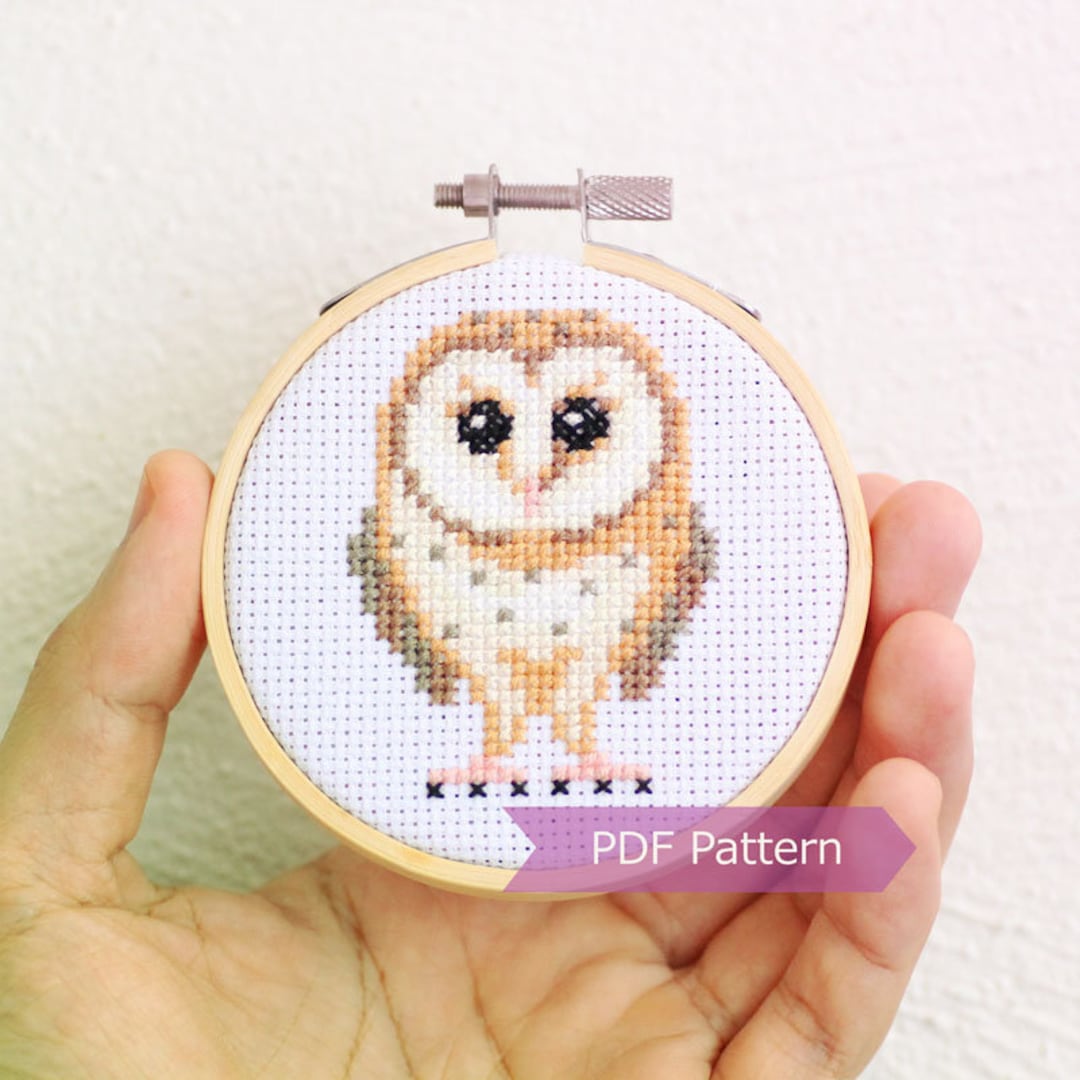 Barn Owl Cross Stitch Pattern PDF Barn Owl Embroidery - Etsy