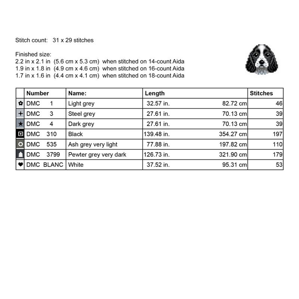 Cocker Spaniel Cross Stitch Pattern PDF Bundle C Blue Roan - Etsy