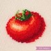 Tomato Cross Stitch Pattern PDF Tomato Embroidery Instant - Etsy