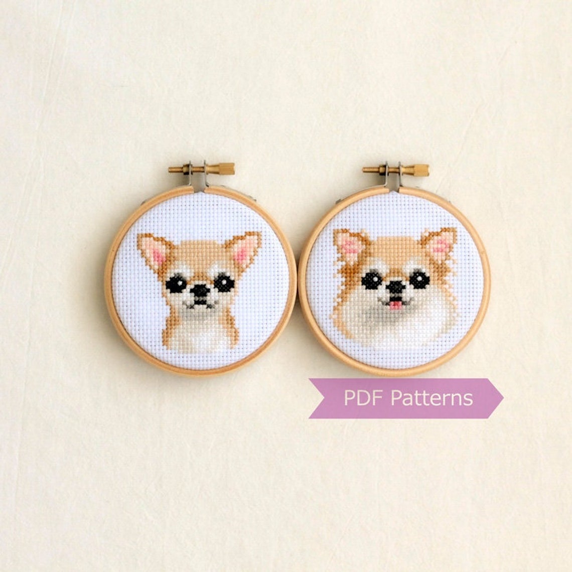 Chihuahua Cross Stitch Pattern PDF Bundle B - Etsy