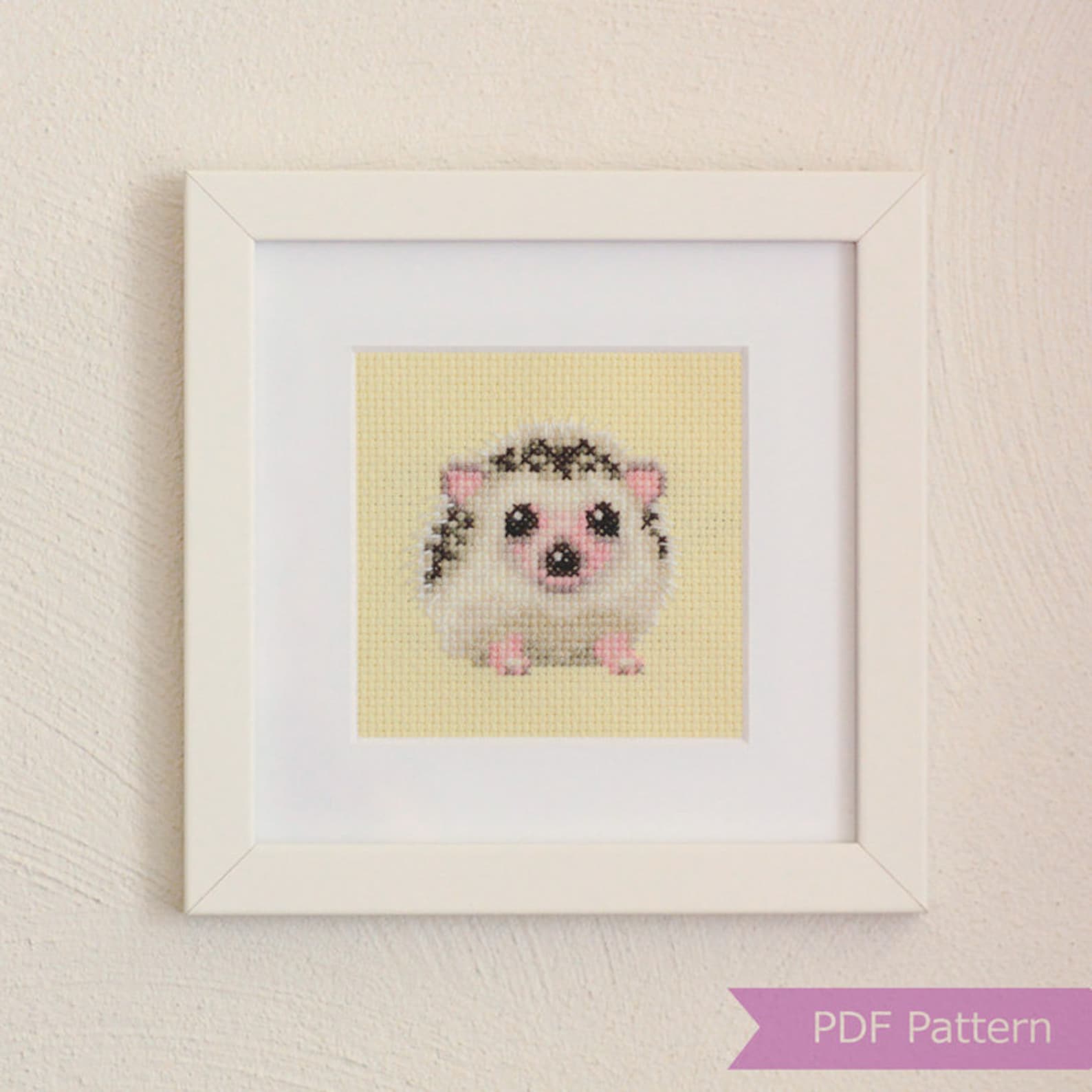 Hedgehog Cross Stitch Pattern PDF Hedgehog Embroidery - Etsy