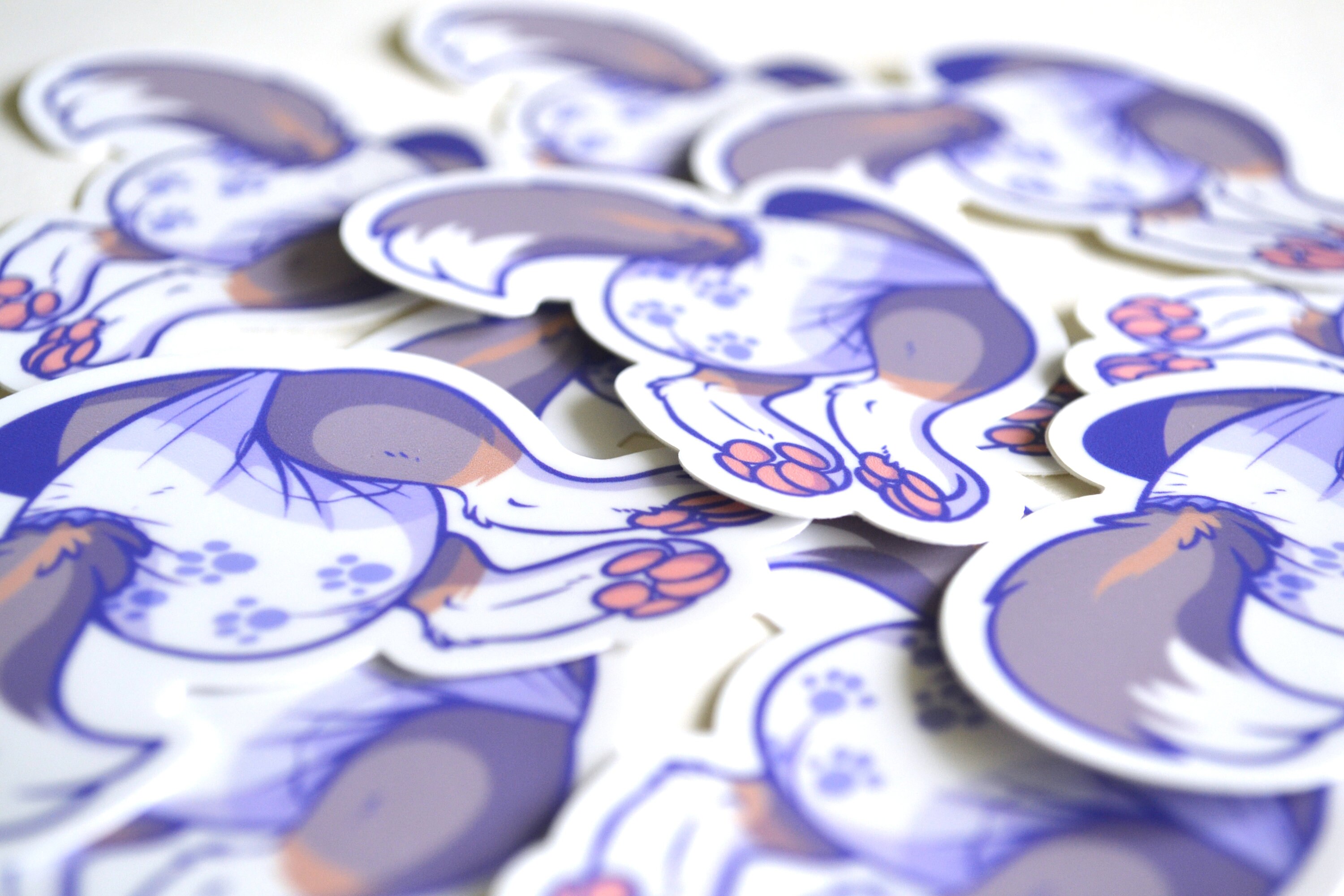 Poof butt 3 sticker | Etsy