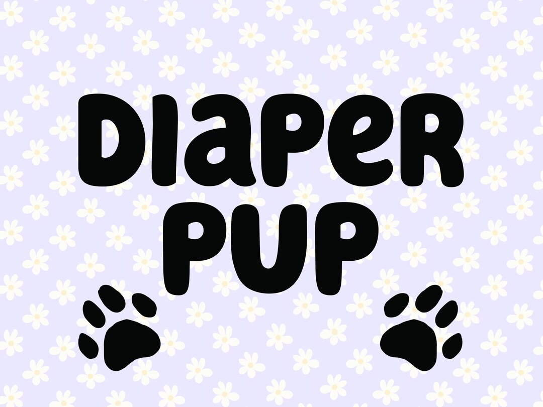 Temporary Tattoo Diaper Pup ABDL - Etsy UK