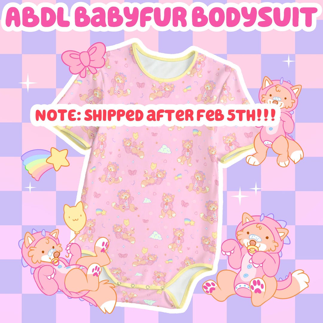 Tiny Tots PINK ABDL Bodysuit ATTENTION Shipped After Feb 5th - Etsy UK