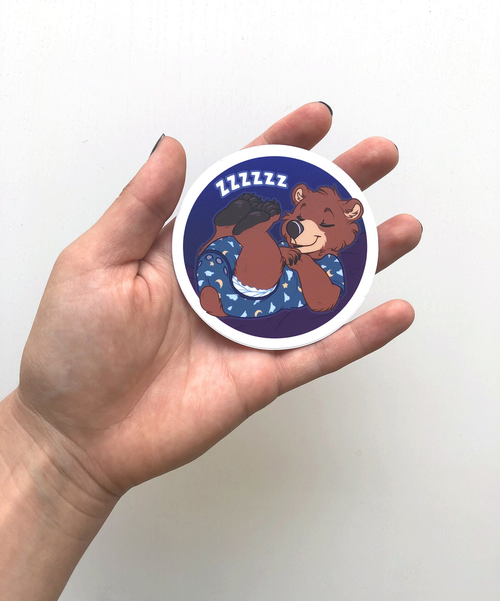 Sleepy bear 3 sticker | Etsy