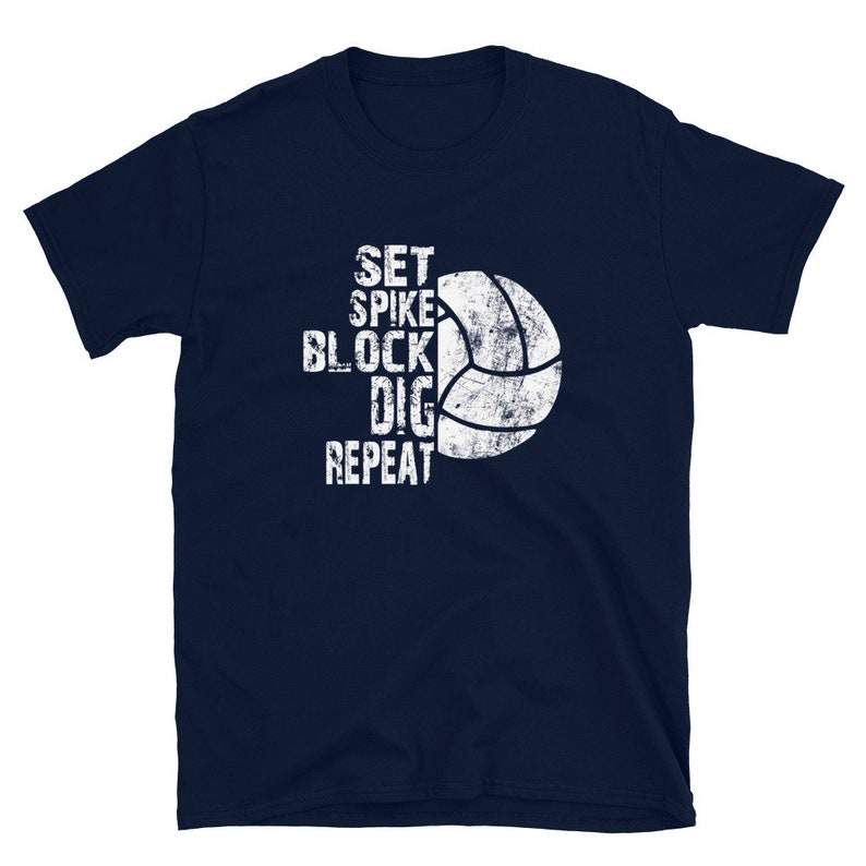 Set Spike Block Dig Repeat Volleyball Coach Player Trainer Girls Team ...