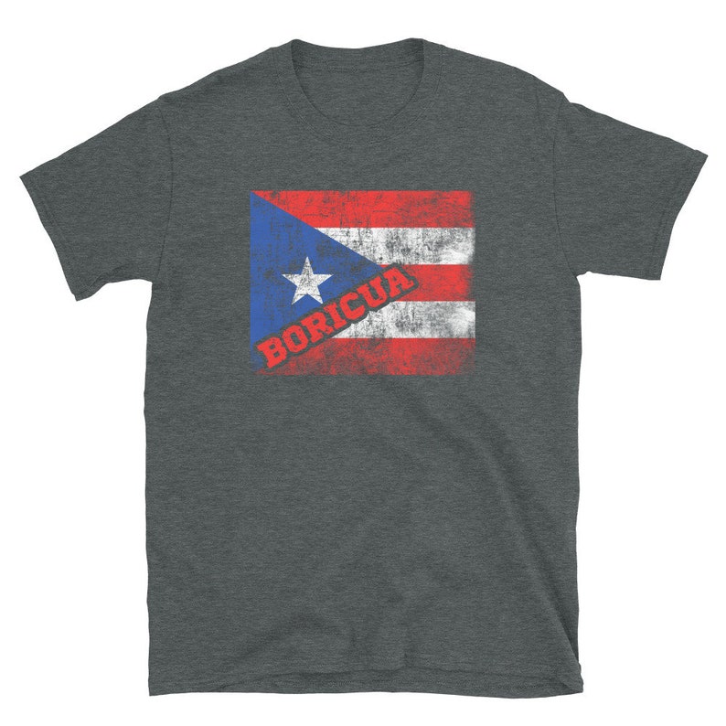 Puerto Rico Flag State 51 Statehood Boricua Pride Distressed Short ...
