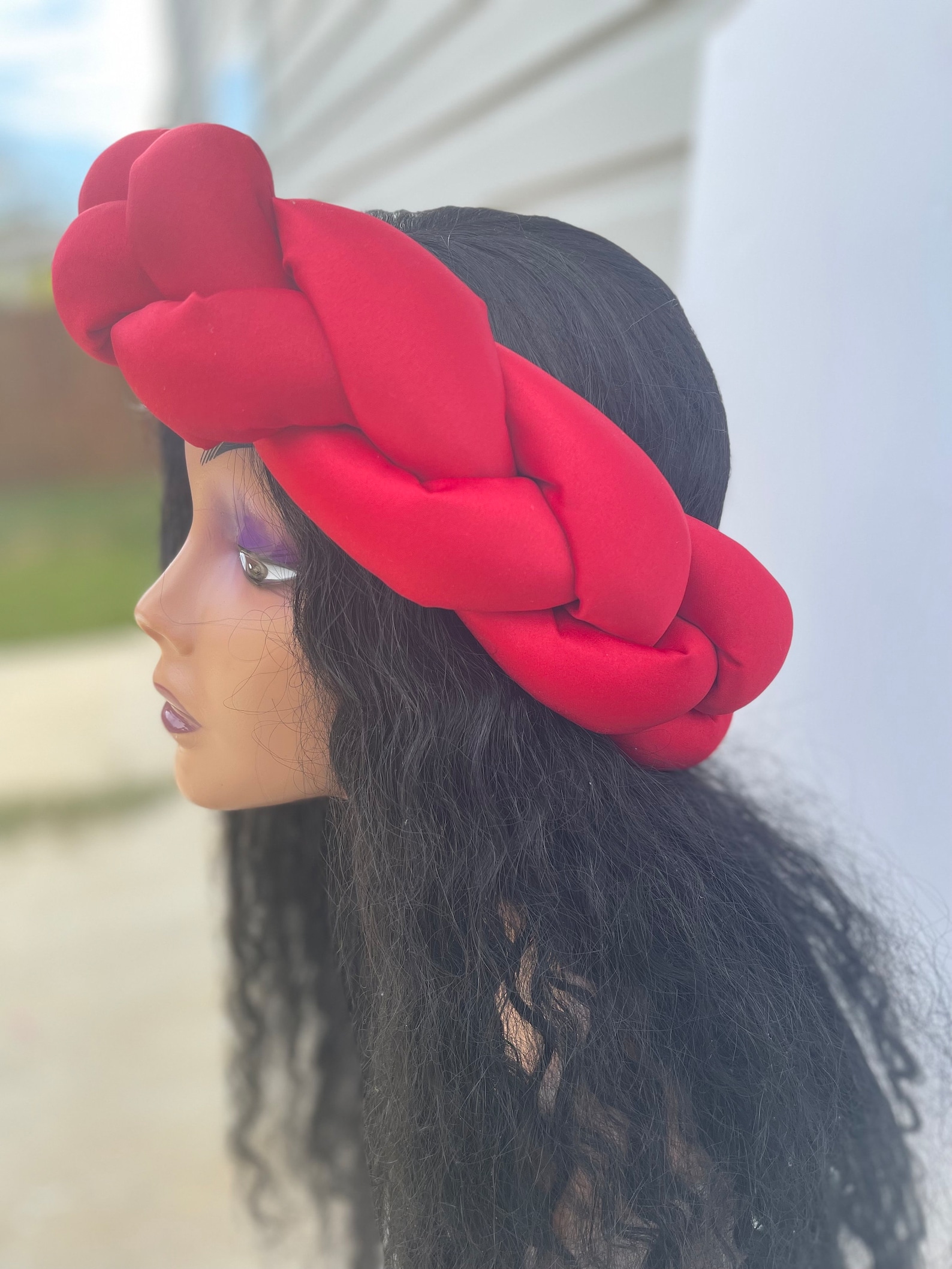 Elegant Twist Satin Braided Headband for Women, Braided Turban, Weaved ...