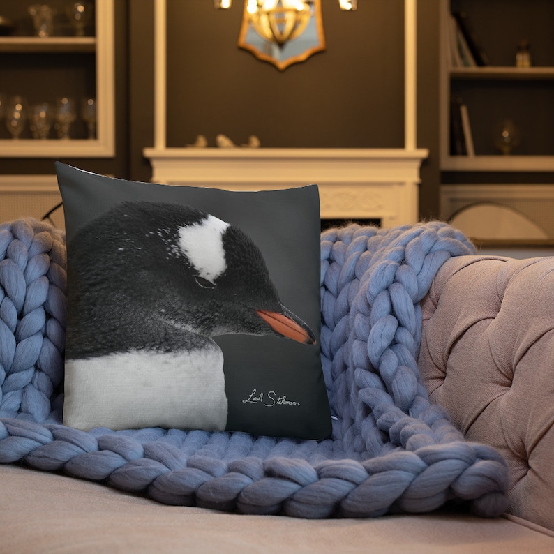 Penguin Pillow - Gentoo Portrait - Etsy