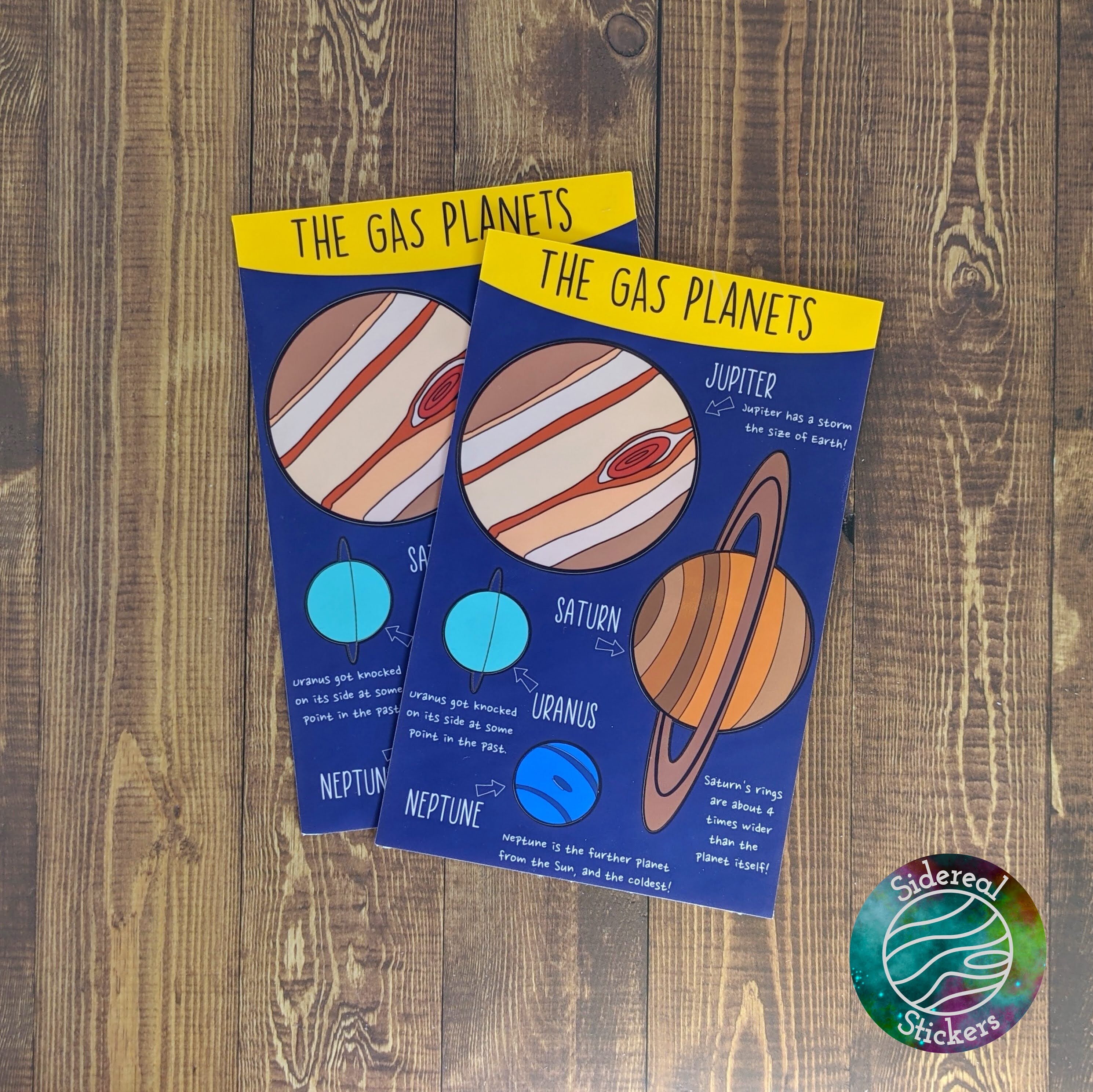 Sticker Sheet: the Solar System! Kiss Cut Vinyl Stickers, Hand Drawn ...