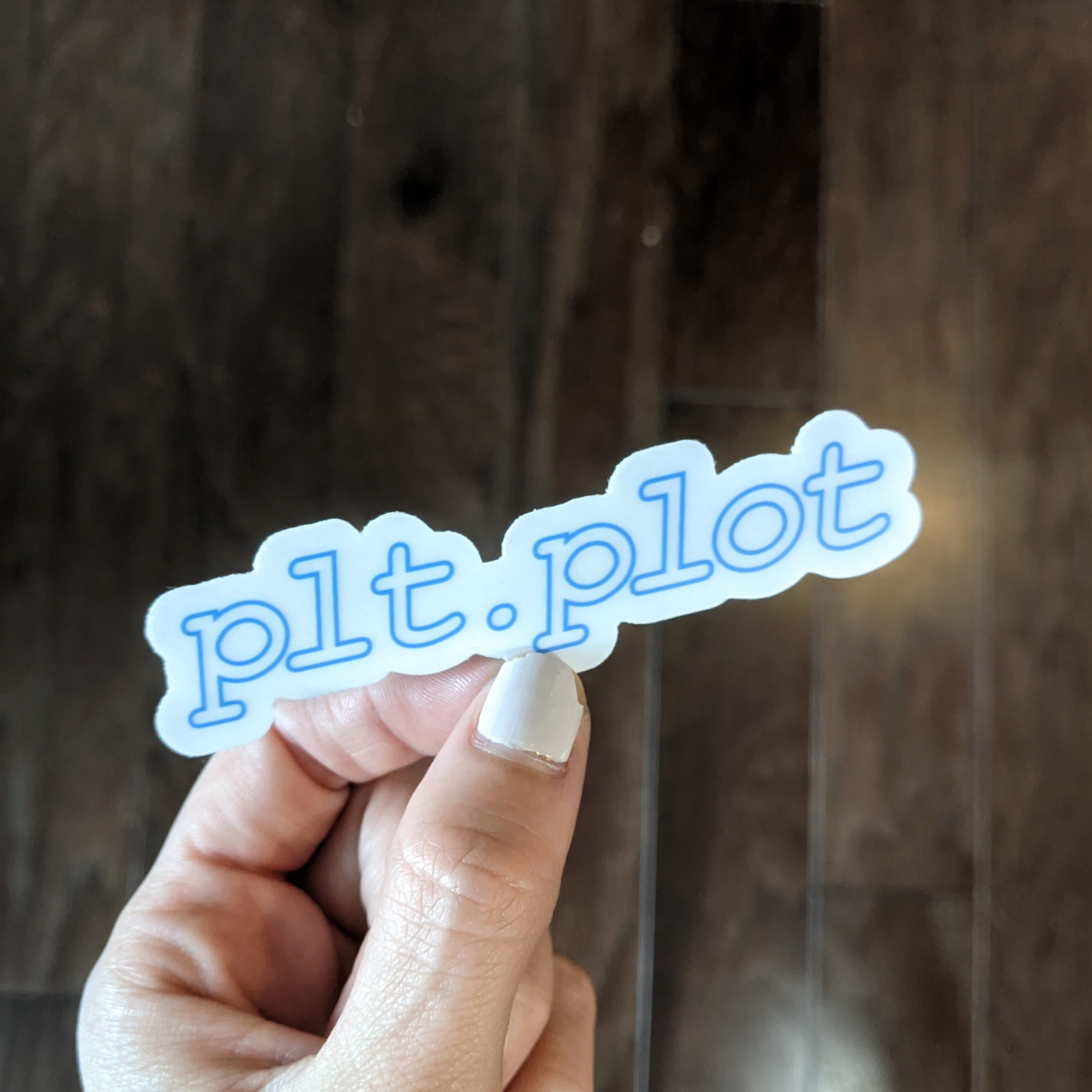 Sticker: Plt.plot Clear Blue Sticker Die Cut Vinyl - Etsy UK