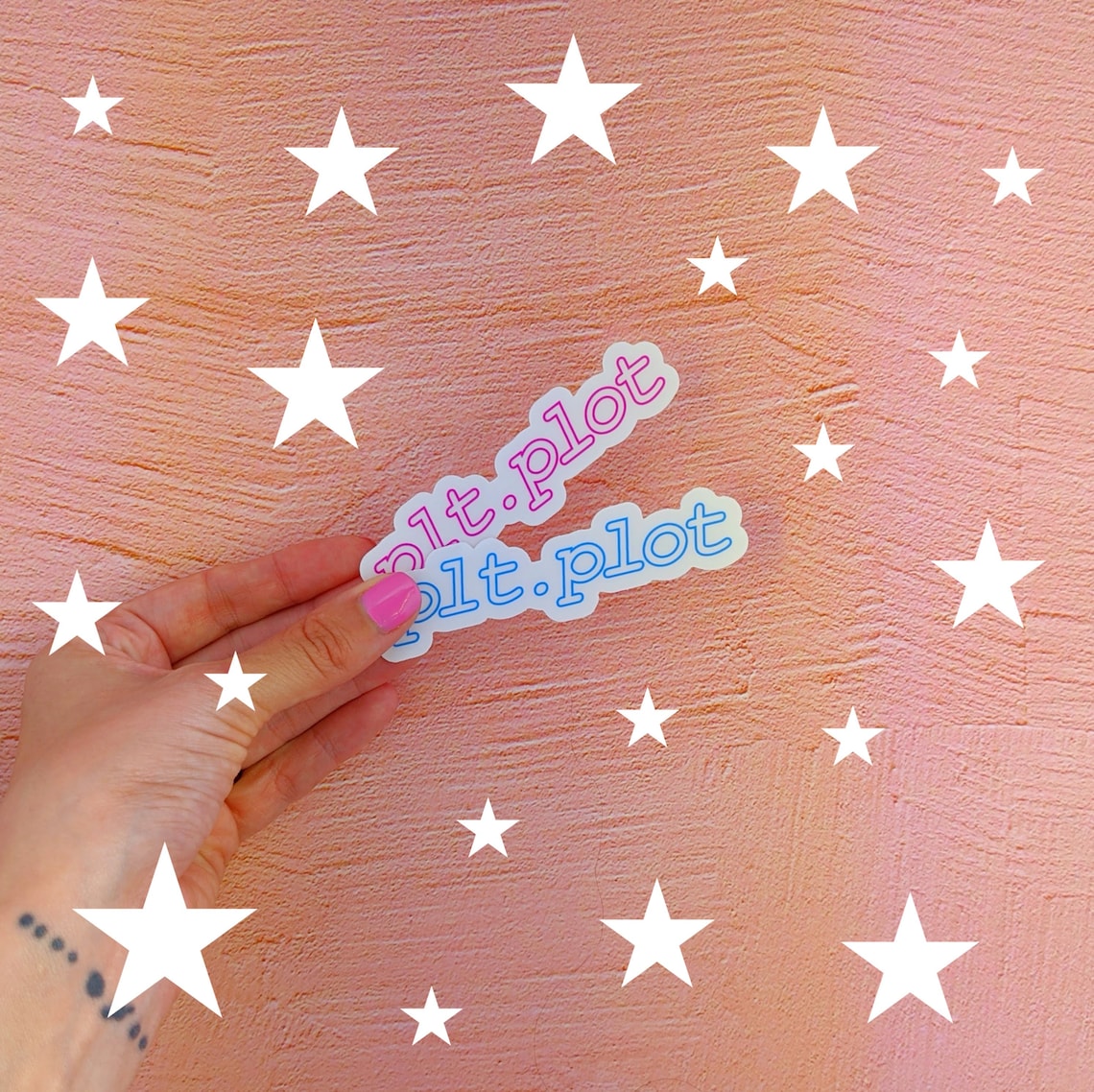 Sticker: Plt.plot Clear Blue Sticker Die Cut Vinyl - Etsy