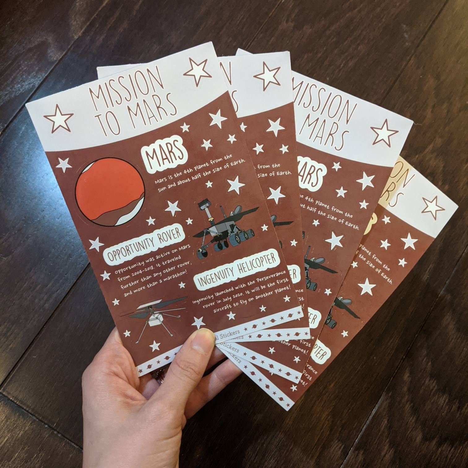 Sticker Sheet: NASA Missions to Mars Kiss Cut Vinyl Stickers - Etsy