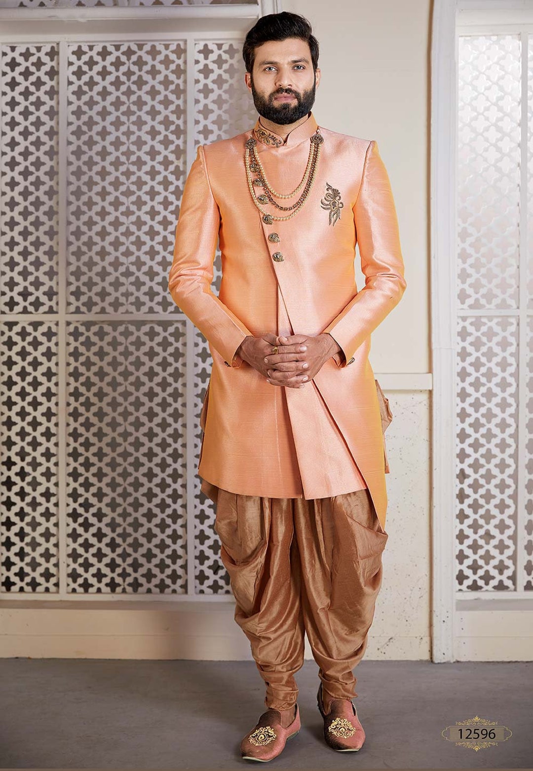 Indian Wedding Indowestern Sherwani,mens Wedding Sherwani,wedding Dress ...
