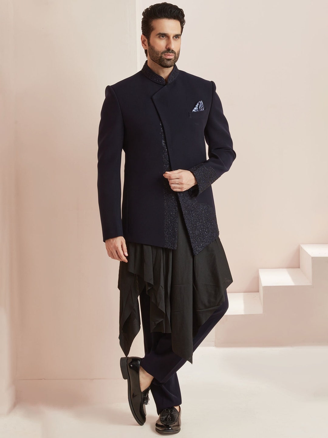 Blue Colour Indo Western for Men,wedding Indowestern,indowestern for ...