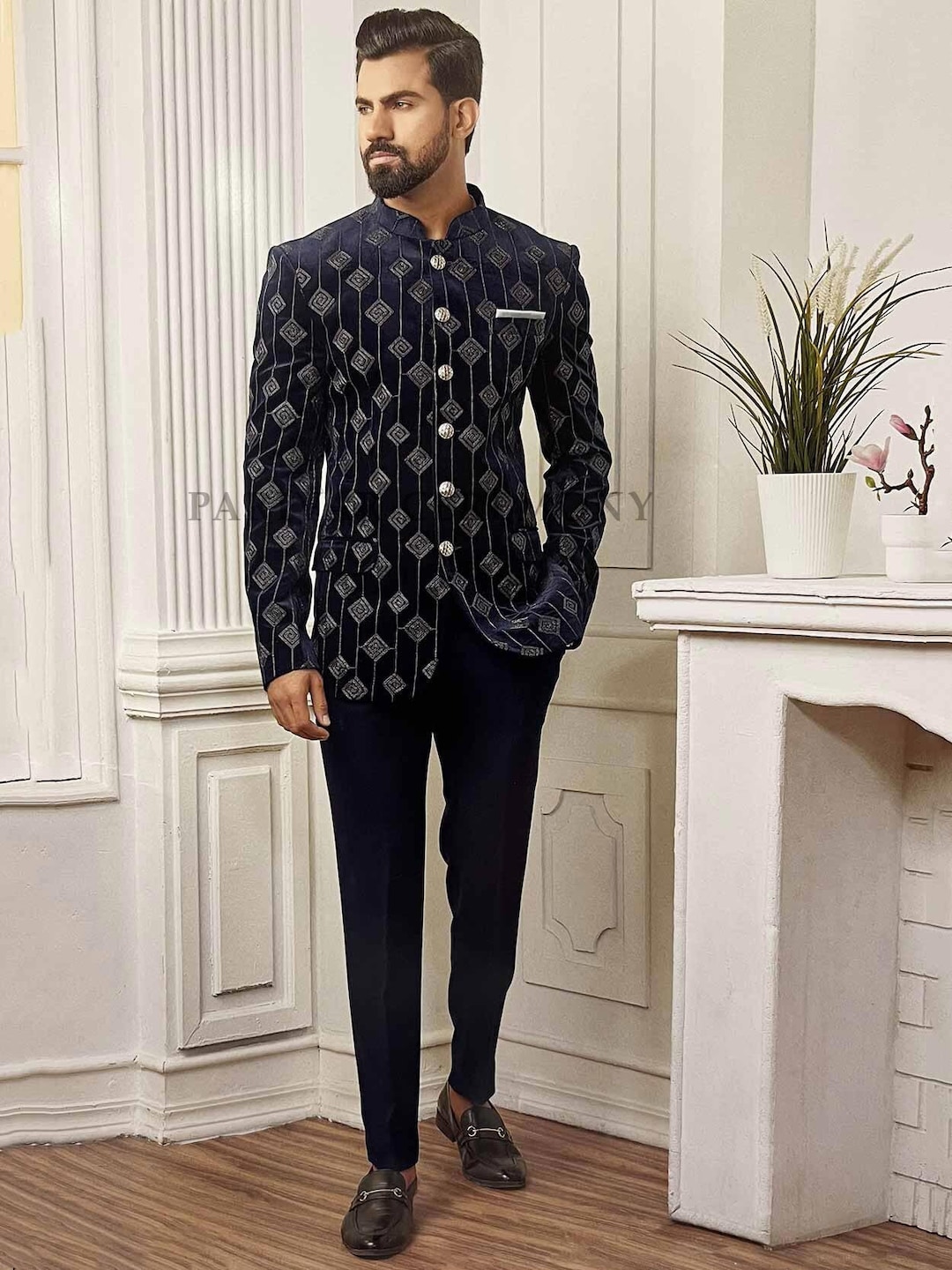 Designer Jodhpuri Suitjodhpuri Suit for Weddingwine Colour - Etsy