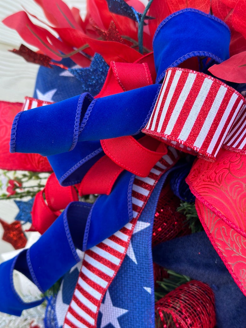 Patriotic Swag, 4th of July Swag, Juneteenth Wreath, Texas Wreath, Red ...