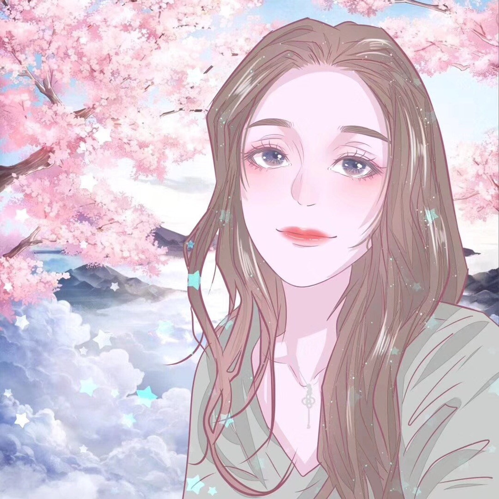 Custom Anime Cartoon Portrait, Digital Illustration, Personalized ...