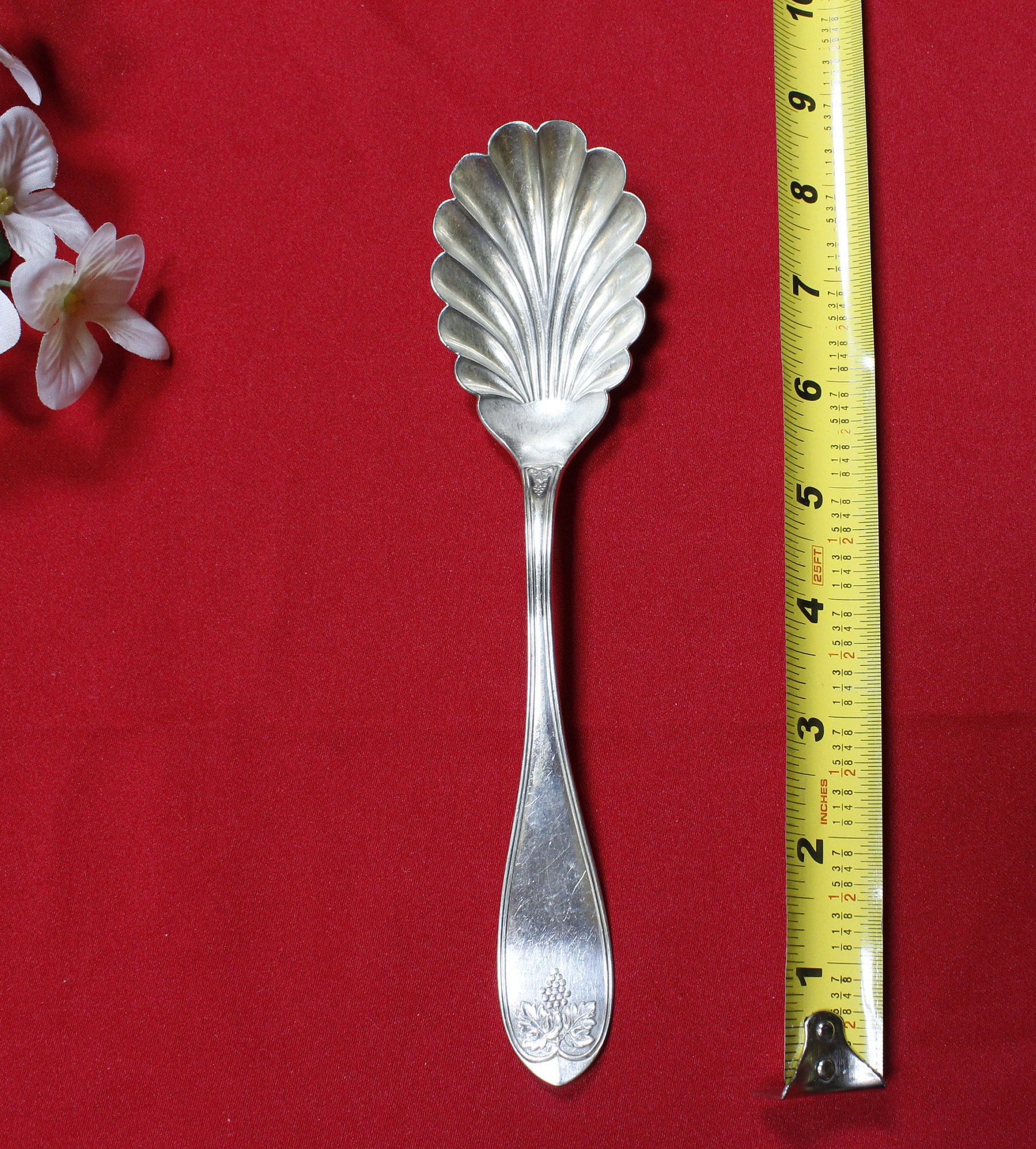 1867 S.H.M. Shell Bowl Serving Spoon grape Pattern/ Ivy - Etsy Australia