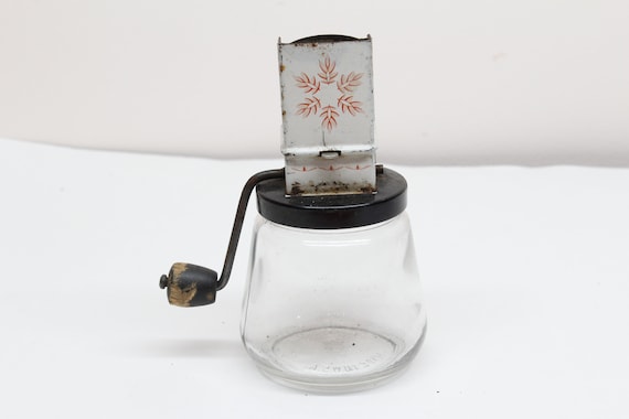 Vintage Androck Nut Grinder/ Glass Jar Nut Chopper With a | Etsy