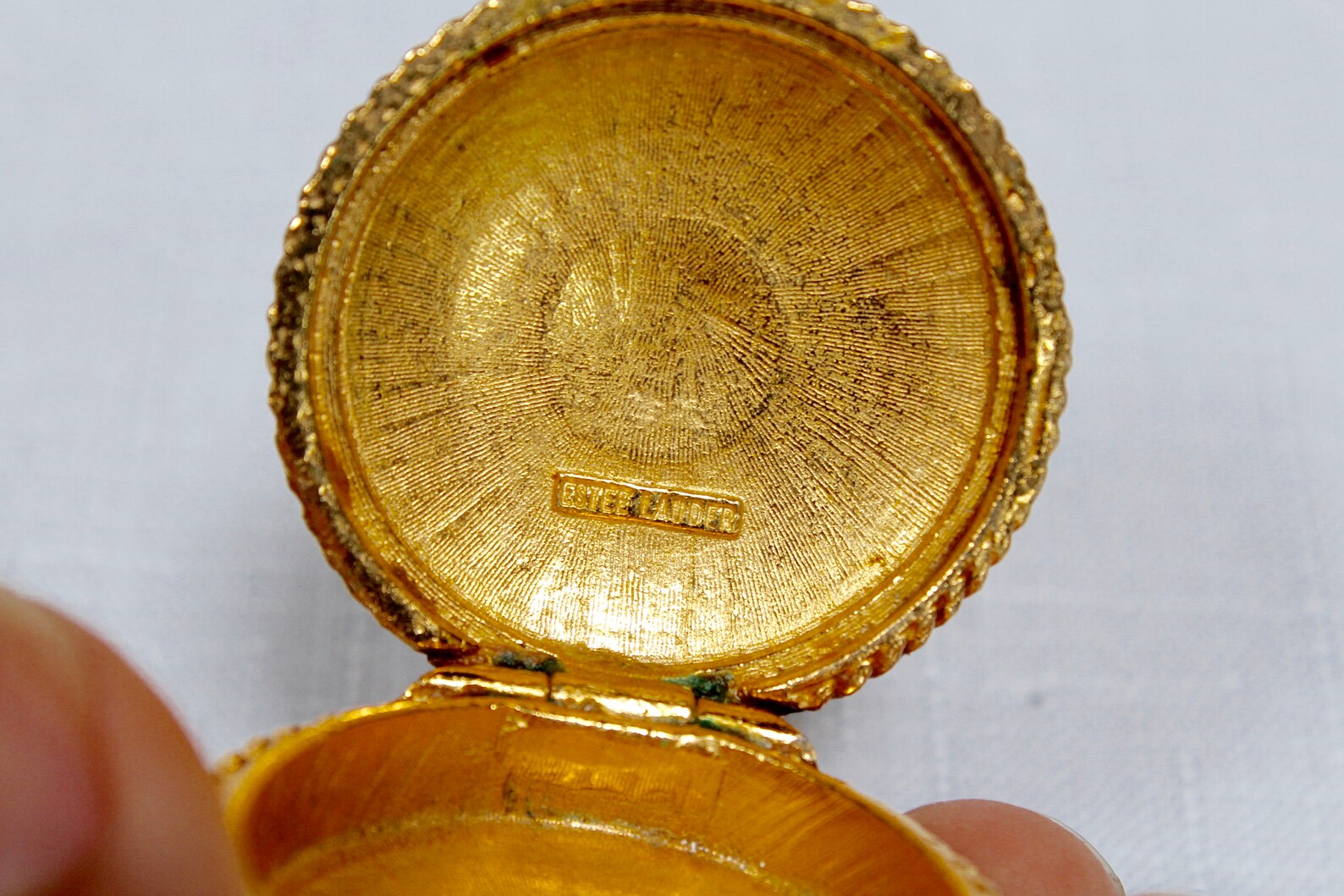 Estee Lauder Turquoise Perfume Compact Gold Plated - Etsy