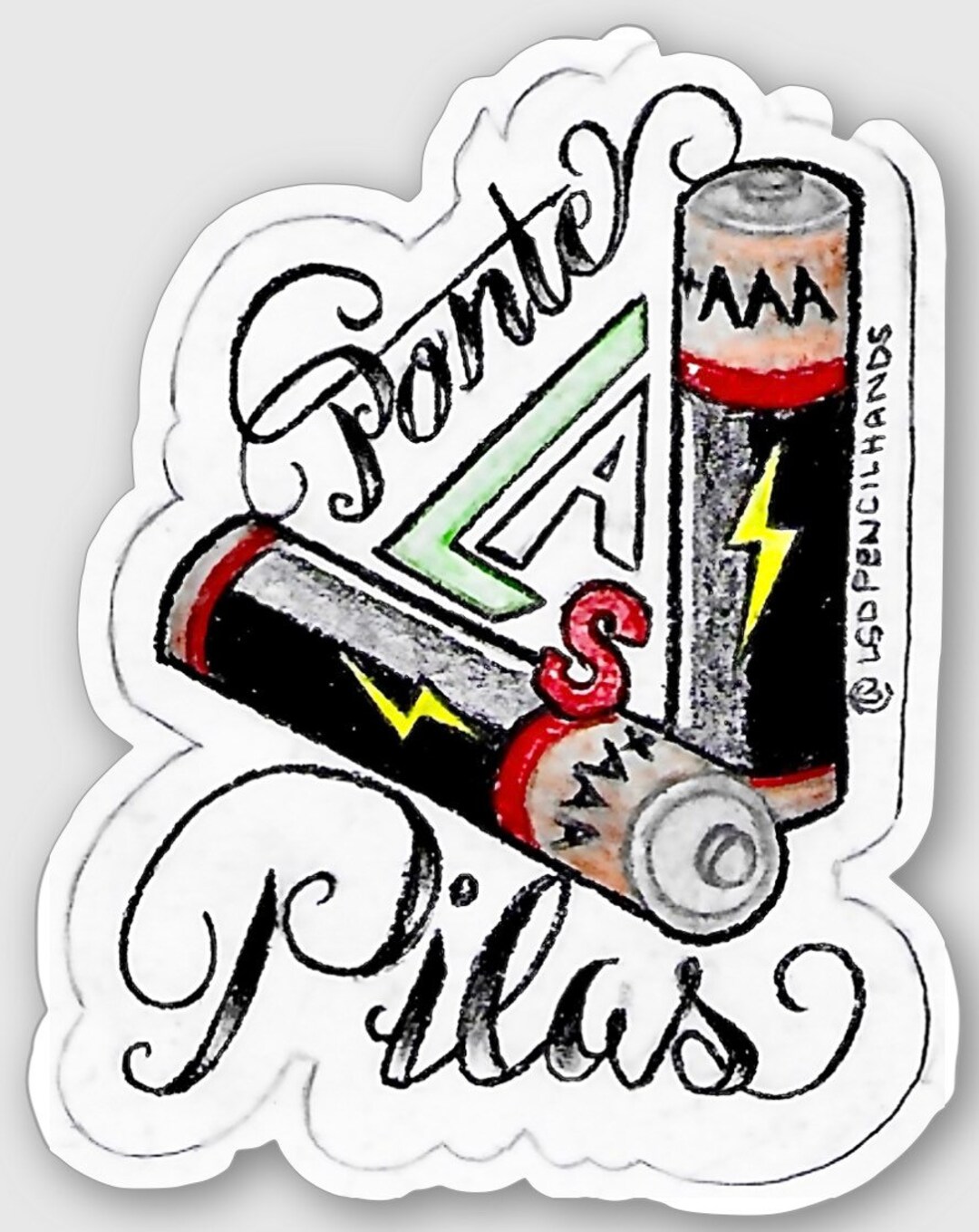 Ponte Las Pilas Sticker - Etsy