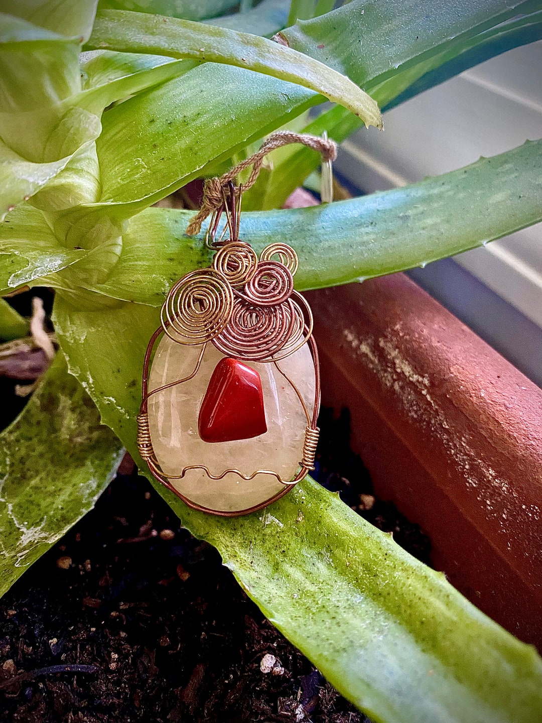 Pamunkey Native American Worry Stone With Jasper - Etsy