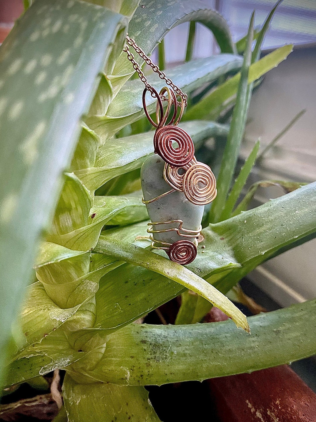 Pamunkey Native American Wire Wrapped Chrysoprase - Etsy