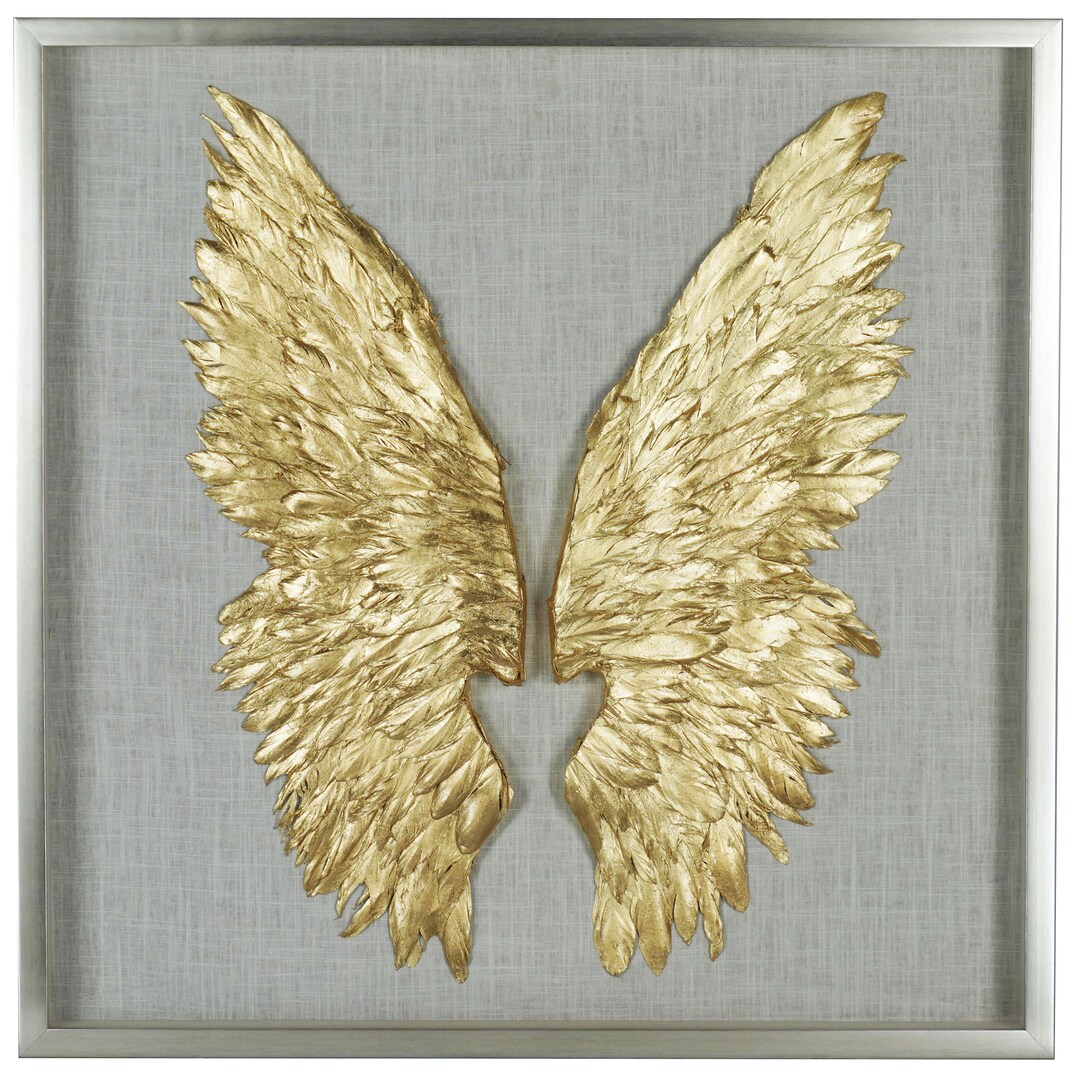 Gold Wings Acrylic Shadow Box Wall Décor MS46979 - Etsy
