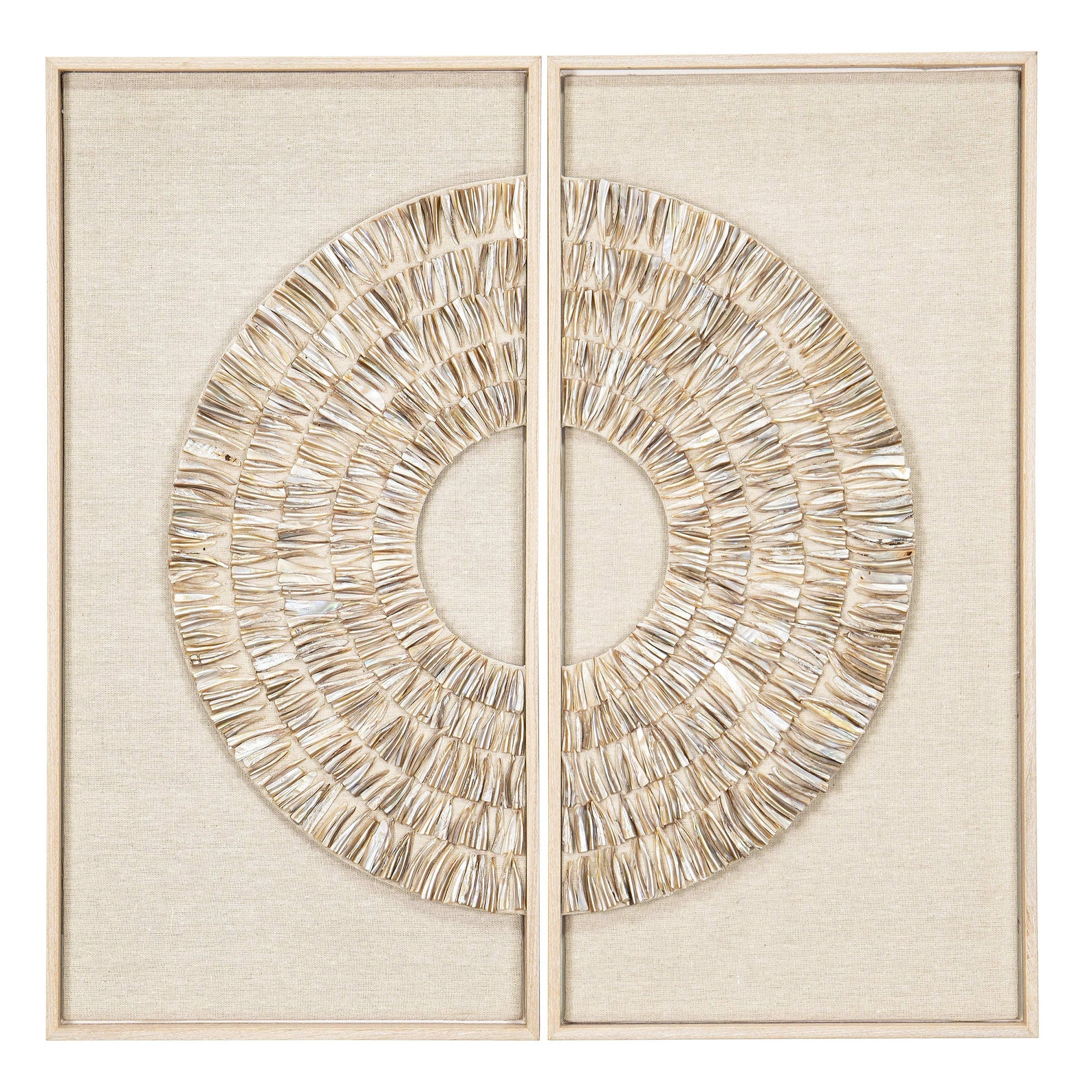 HUJI Glassless Two Piece Pearl Oyster Shell Wall Décor MS47782 - Etsy