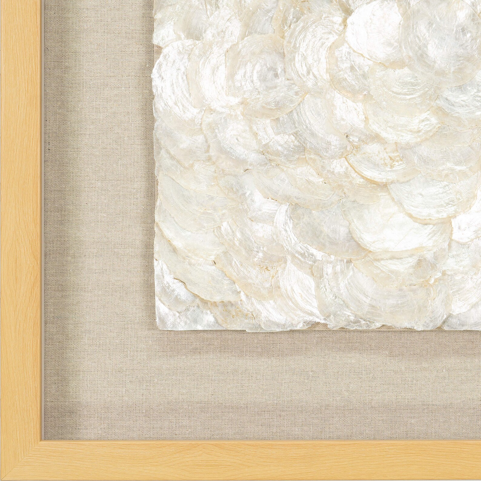 HUJI Capiz Shell Shadow Box Wall Décor MS56542B - Etsy