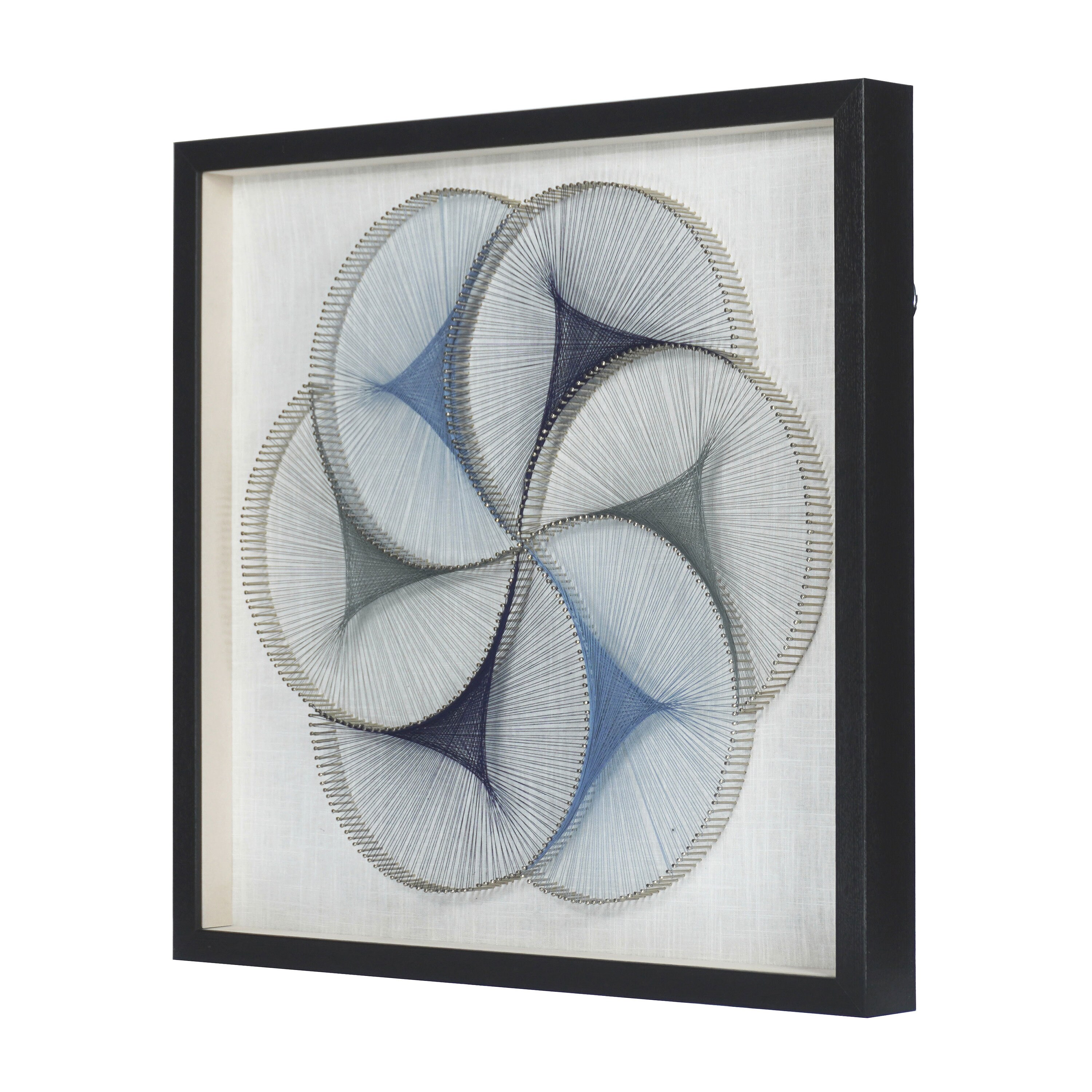 Abstract Blue String Art Shadow Box Wall Décor MS46983B - Etsy