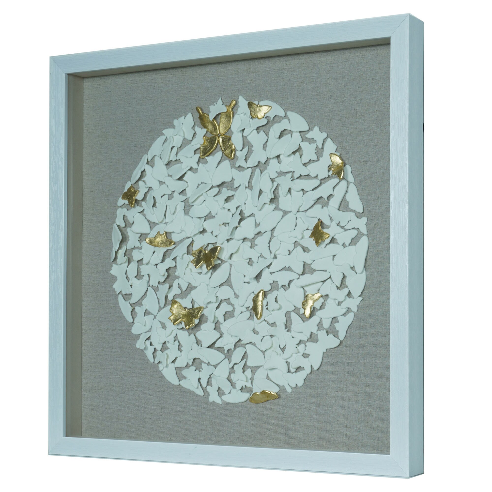 Yudeco White Clay Silhouette Shadow Box Wall Décor (MS56032) - Etsy