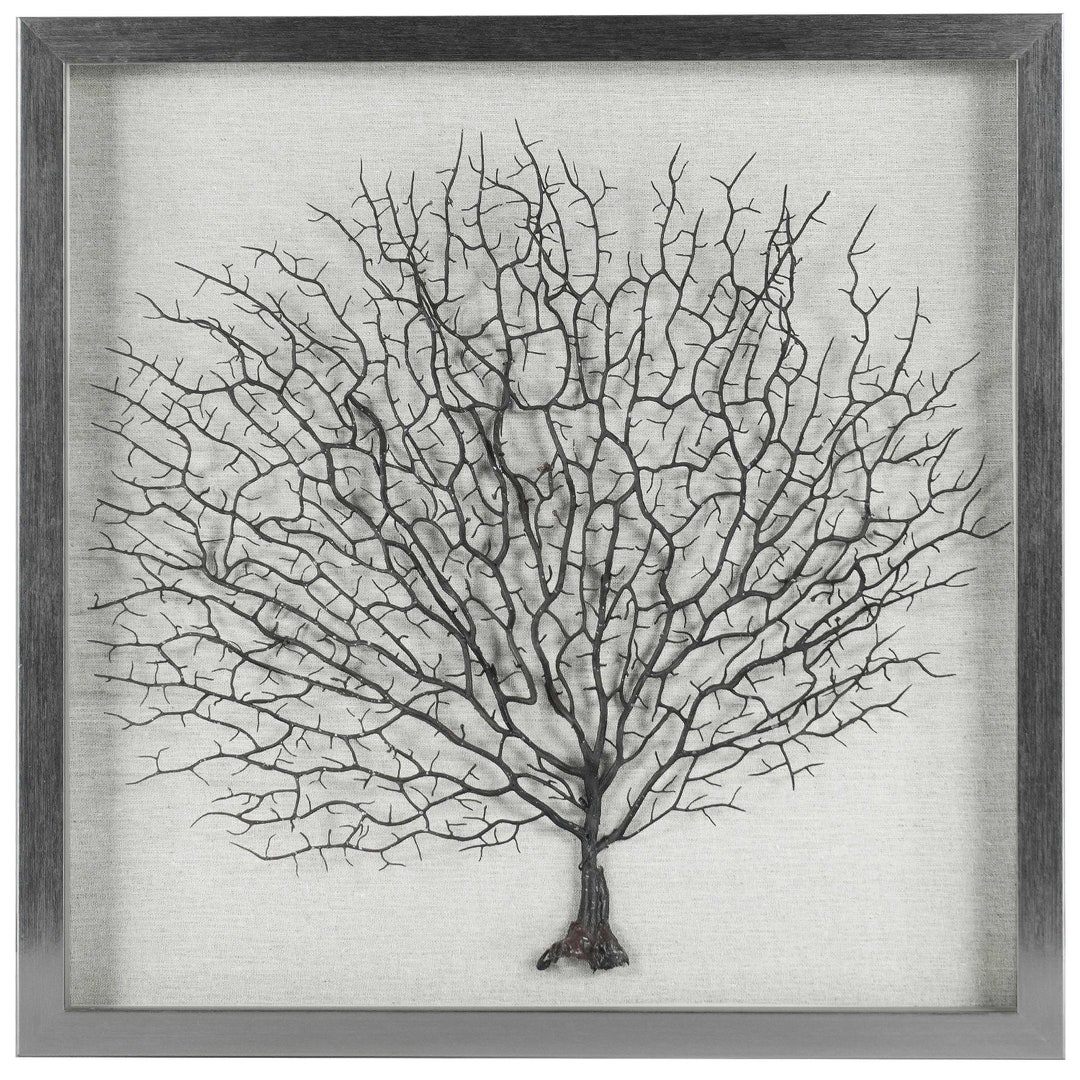 Silver Tree Roots Shadow Box Wall Décor (MS24299F) - Etsy